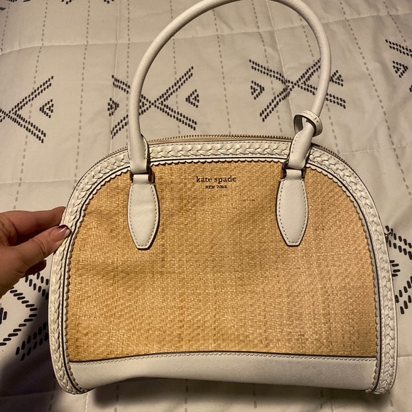 kate spade | Bags | Kate Spade Straw And Leather Bag | Poshmark